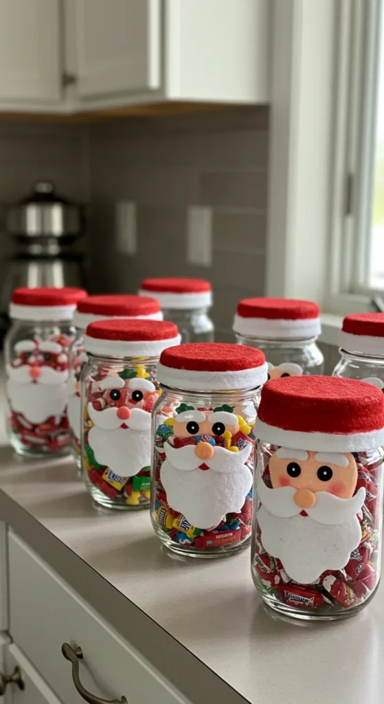 23 Cute DIY Santa Crafts That Brighten Any Home - craftedwizard.com