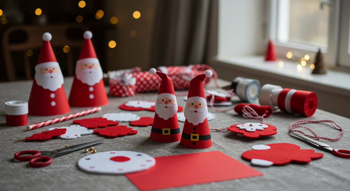 23 Cute DIY Santa Crafts That Brighten Any Home - craftedwizard.com