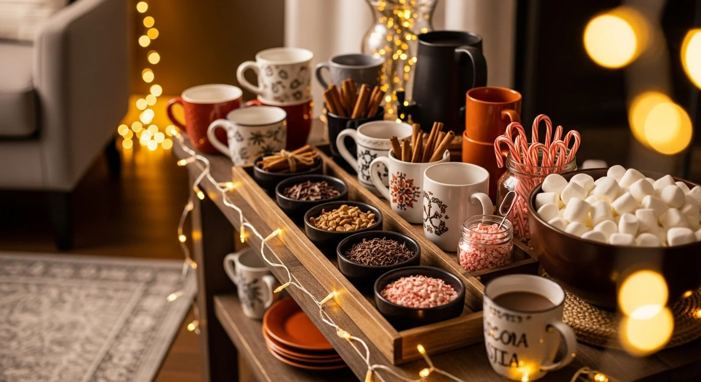 26 Fun DIY Hot Cocoa Bar Setup That Delights Guests - craftedwizard.com