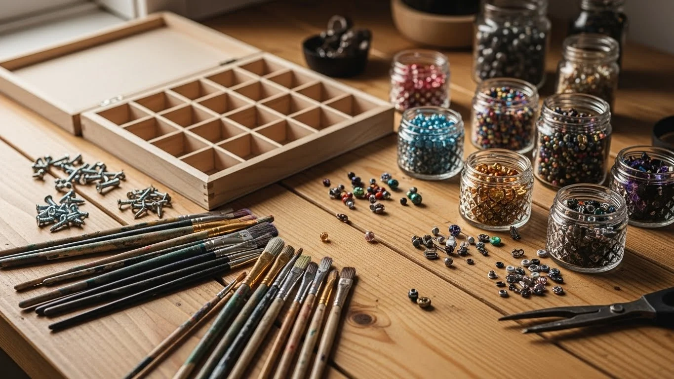 How to Build a DIY Jewelry Box With Compartments - craftedwizard.com