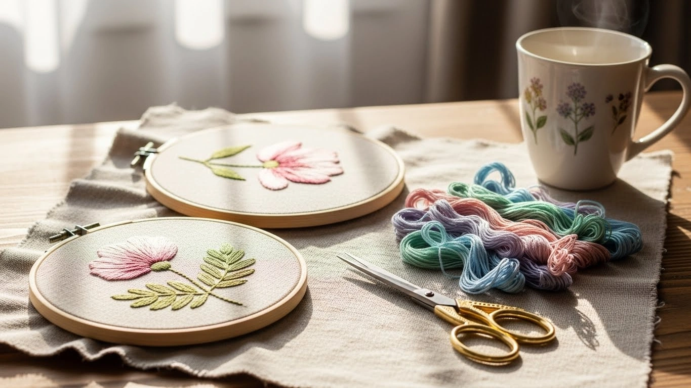 26 Calming Spring Embroidery Projects for Slow Days - craftedwizard.com