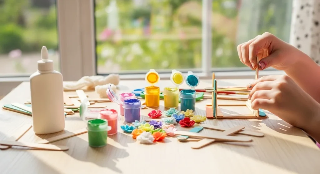 22 Easy Popsicle Stick Spring Crafts - craftedwizard.com