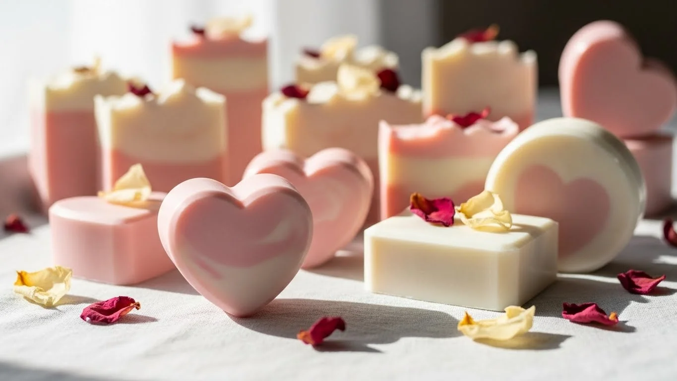 20 Lovely DIY Valentine Soap Bars That Smell Amazing - craftedwizard.com
