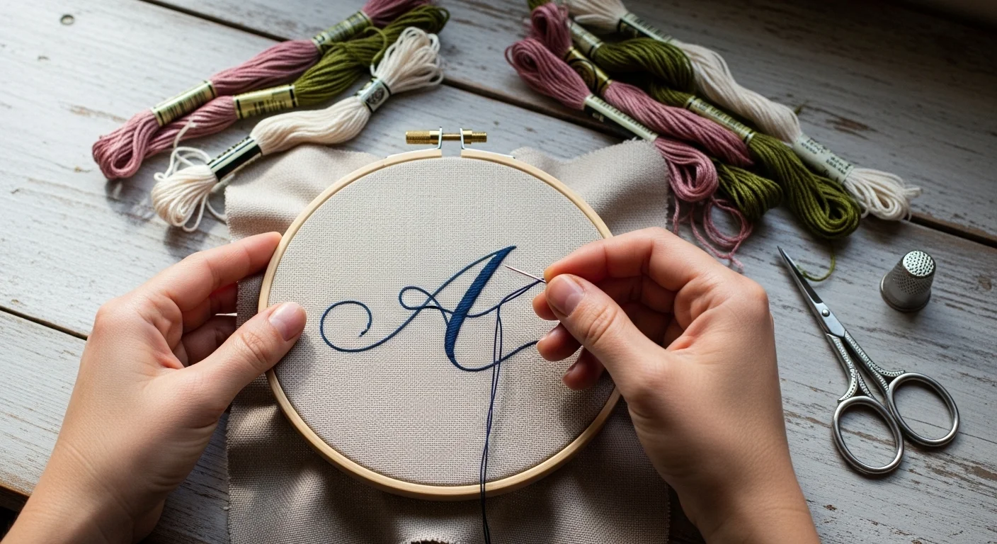 How to Embroider Letters for Personalized Handmade Gifts and Decor ...