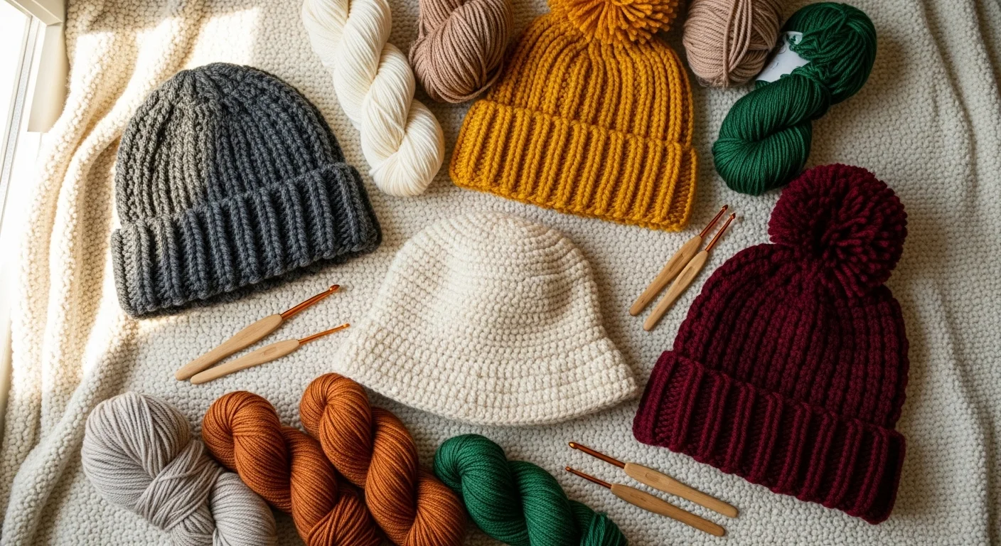 25 Cozy Crochet Hat Ideas for Every Style - craftedwizard.com