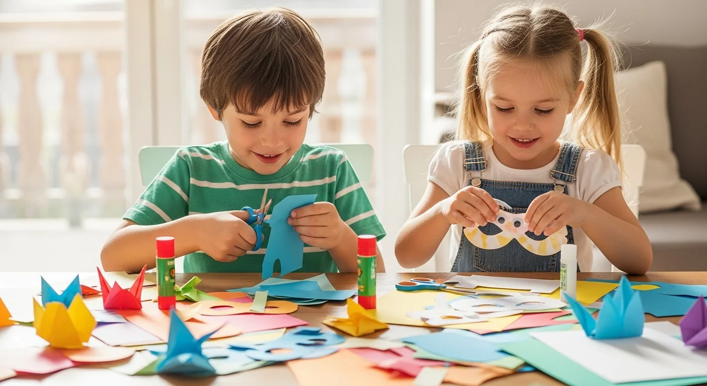 22 Easy paper crafts for kids for screen-free creative fun ...